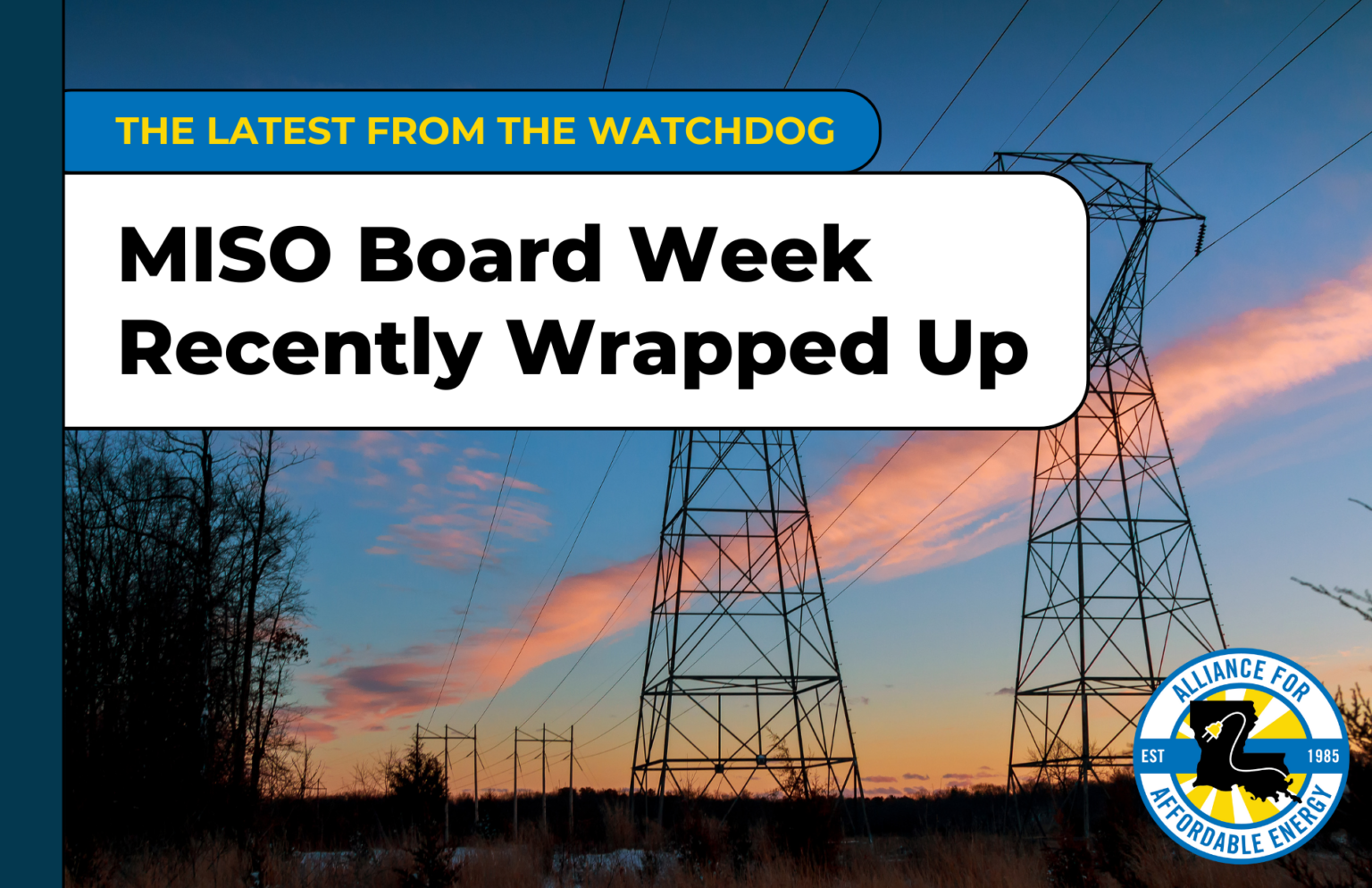 MISO Board Week Recently Wrapped Up - AAE - Alliance for Affordable ...